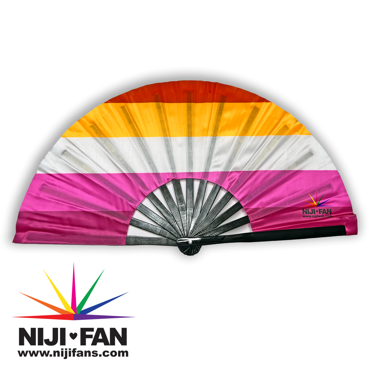 Lesbian Pride Clack Fan *Blacklight Reactive* – Niji Fans