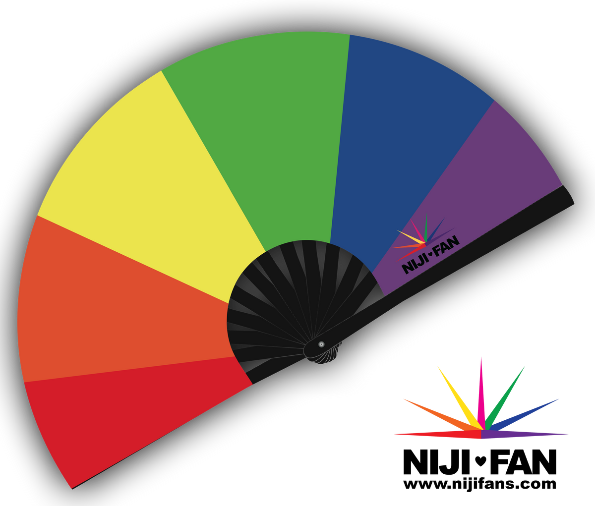 Pride Clack Fan *Black Light Reactive* – Niji Fans